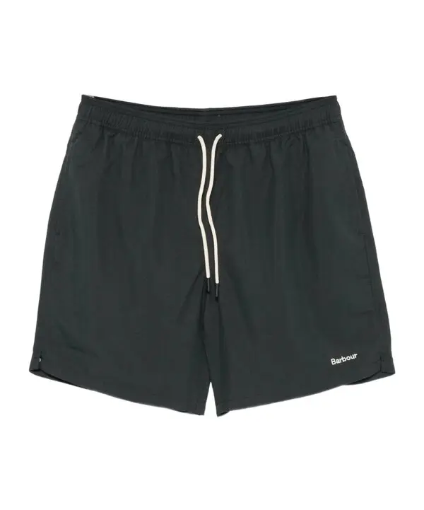 Barbour Staple Drawstring Logo-embroidered Swim Shorts
