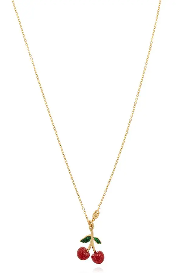 COACH Cherry Pendant Chained Necklace