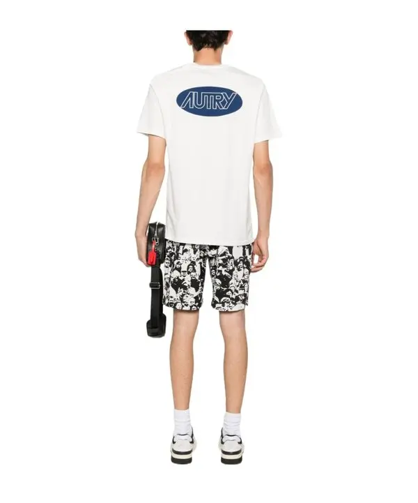 AUTRY Logo-stamp Cotton T-shirt