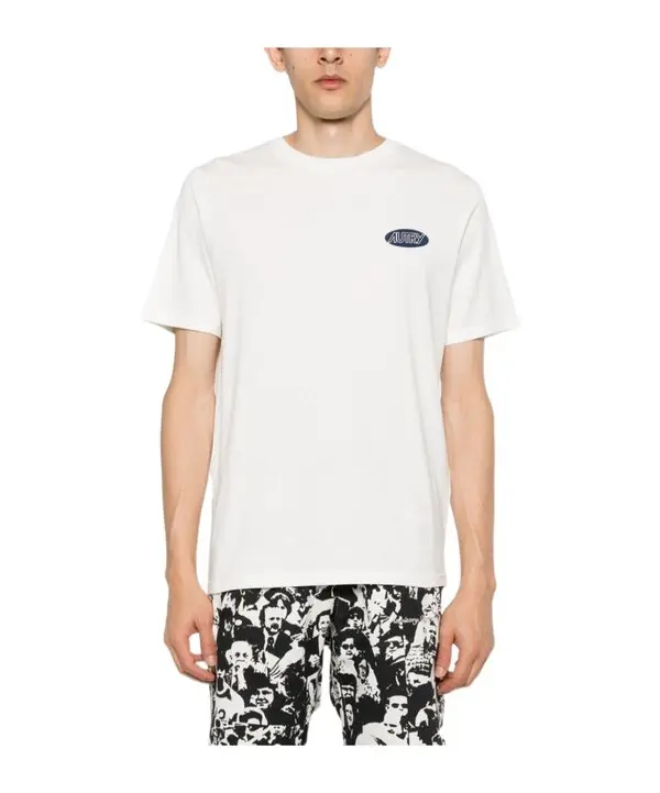 AUTRY Logo-stamp Cotton T-shirt