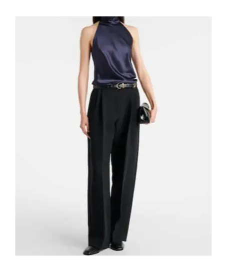 Ralph Lauren Chilton Silk-blend Charmeuse Top