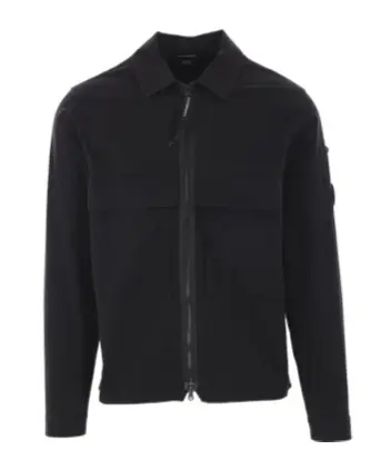 C.P. COMPANY Lens Cotton Shirt Jacket - Black