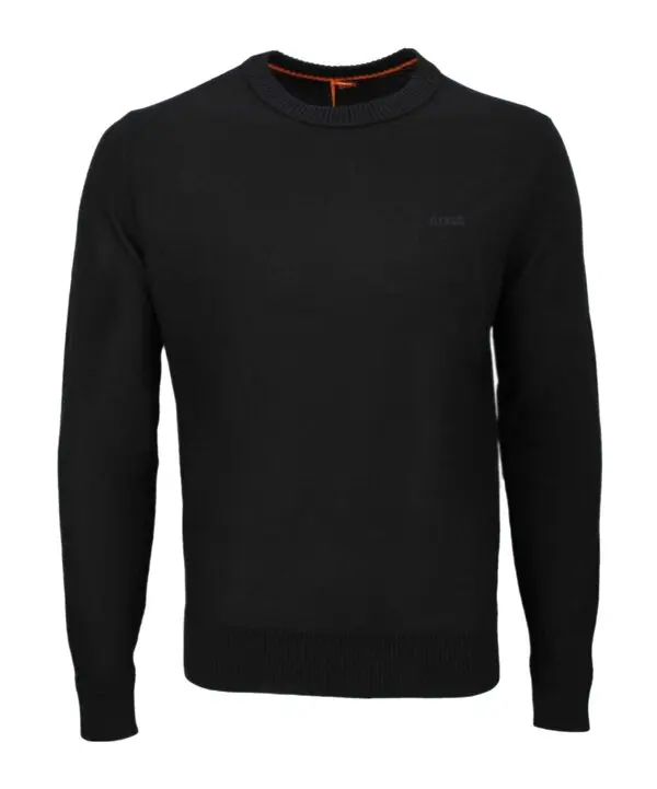 Hugo Boss Logo Embroidered Crewneck Jumper