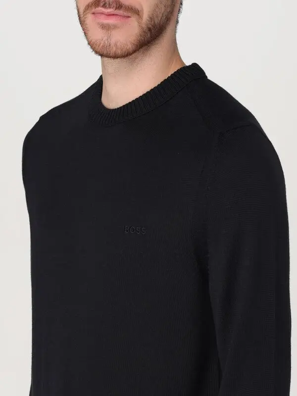 Hugo Boss Logo Embroidered Crewneck Jumper
