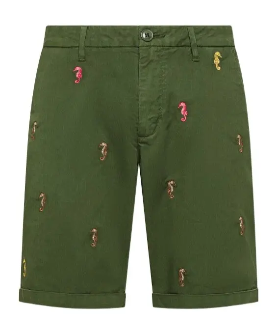 SUN 68 Embroidered Chino Shorts