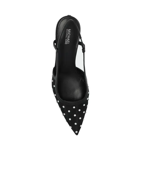 Michael Kors Alora Embellished Mesh Slingback Pumps