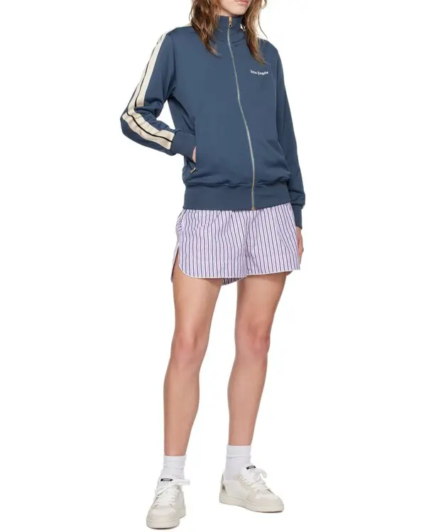 Palm Angels Stand-neck Long-sleeved Casual Jacket