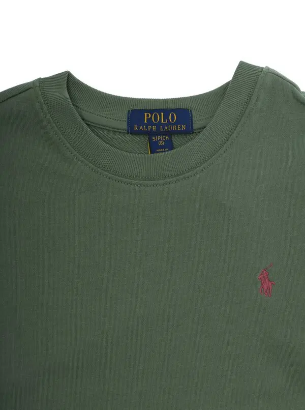 Polo Ralph Lauren Long Sleeve Crewneck Sweatshirt With Embroidered Logo