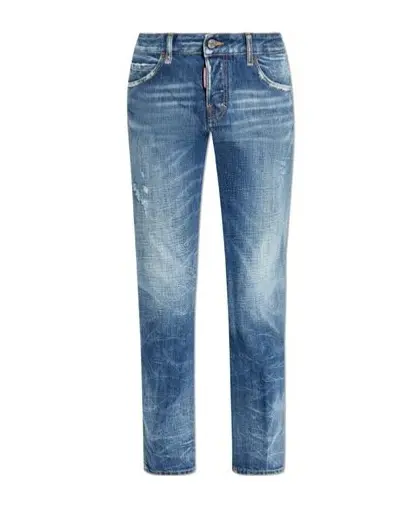 Dsquared2 Distressed Cropped Jeans - Blue