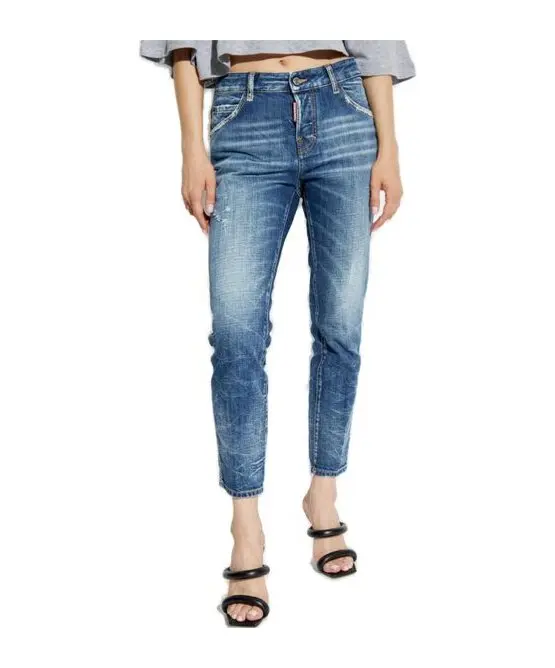Dsquared2 Distressed Cropped Jeans