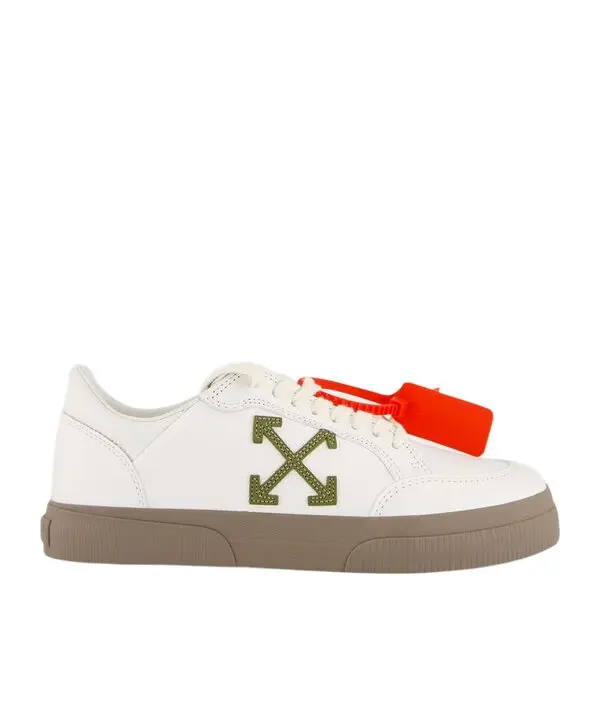 Off-White Vulcanized Low Leather Sneakers