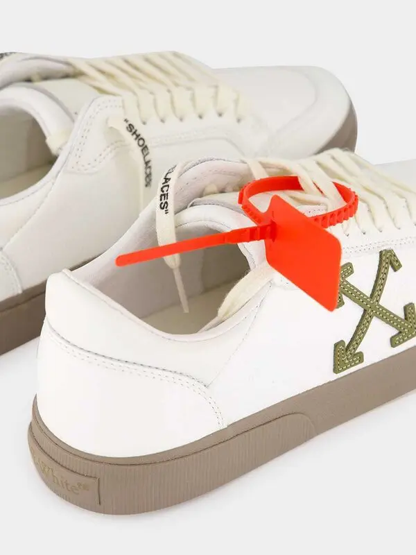 Off-White Vulcanized Low Leather Sneakers