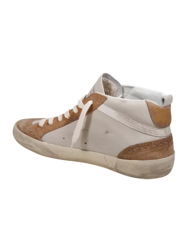GOLDEN GOOSE Mid Star Lace-up Sneakers - Gray