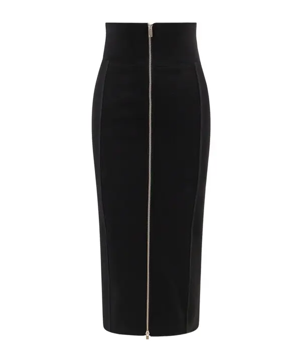 Erika Cavallini Zip-fastening Long Skirt - Black
