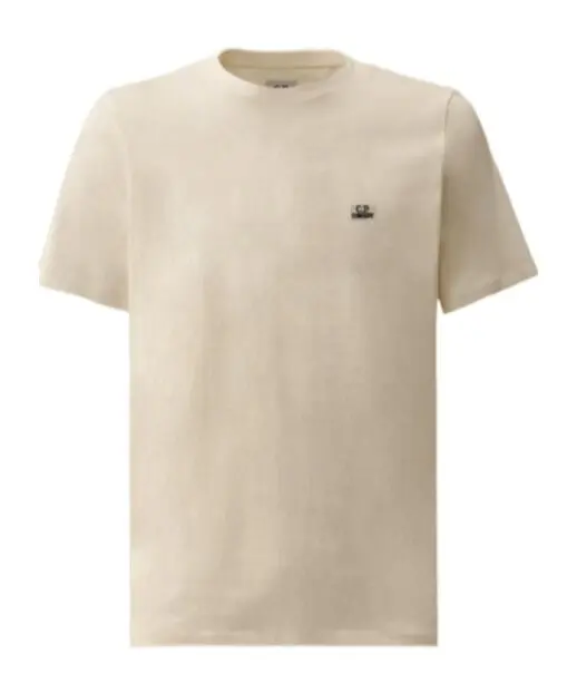 C.P. COMPANY Logo-detail Crewneck T-shirt - White Gauze