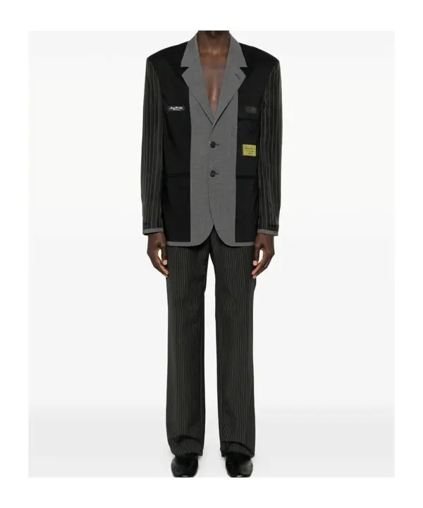 MAISON MARGIELA Pinstripe Panelled Blazer