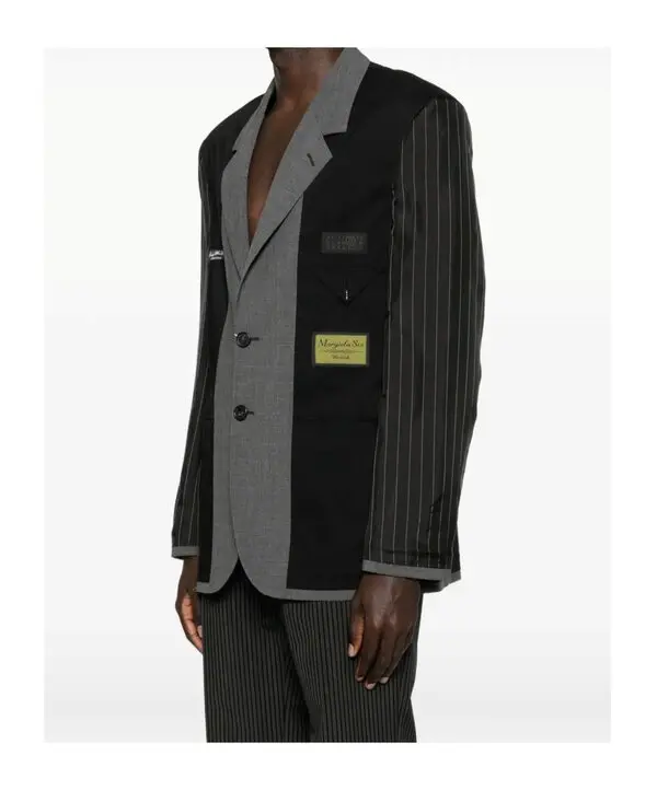 MAISON MARGIELA Pinstripe Panelled Blazer