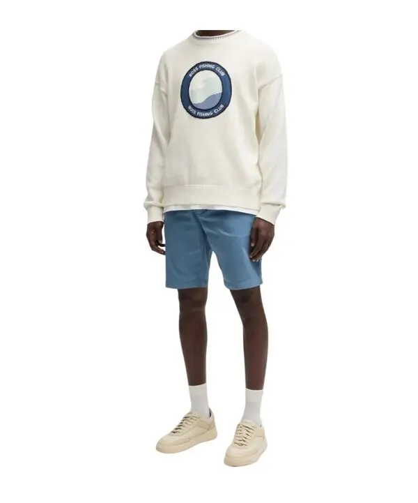 Hugo Boss Zip-fly Cotton Shorts