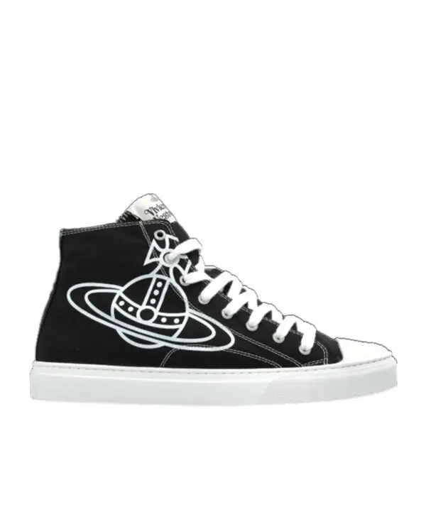 VIVIENNE WESTWOOD Orb Printed Lace-up Sneakers - Black