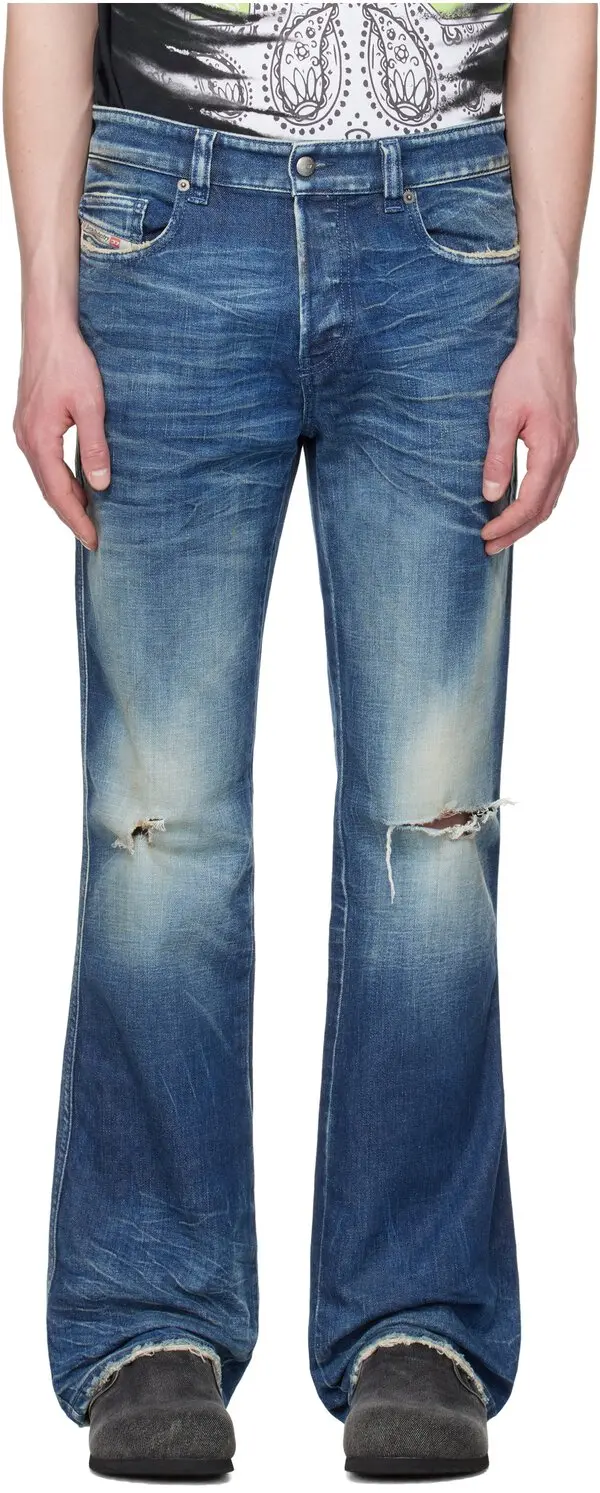 DIESEL® 1998 D-buck Distressed Bootcut Jeans