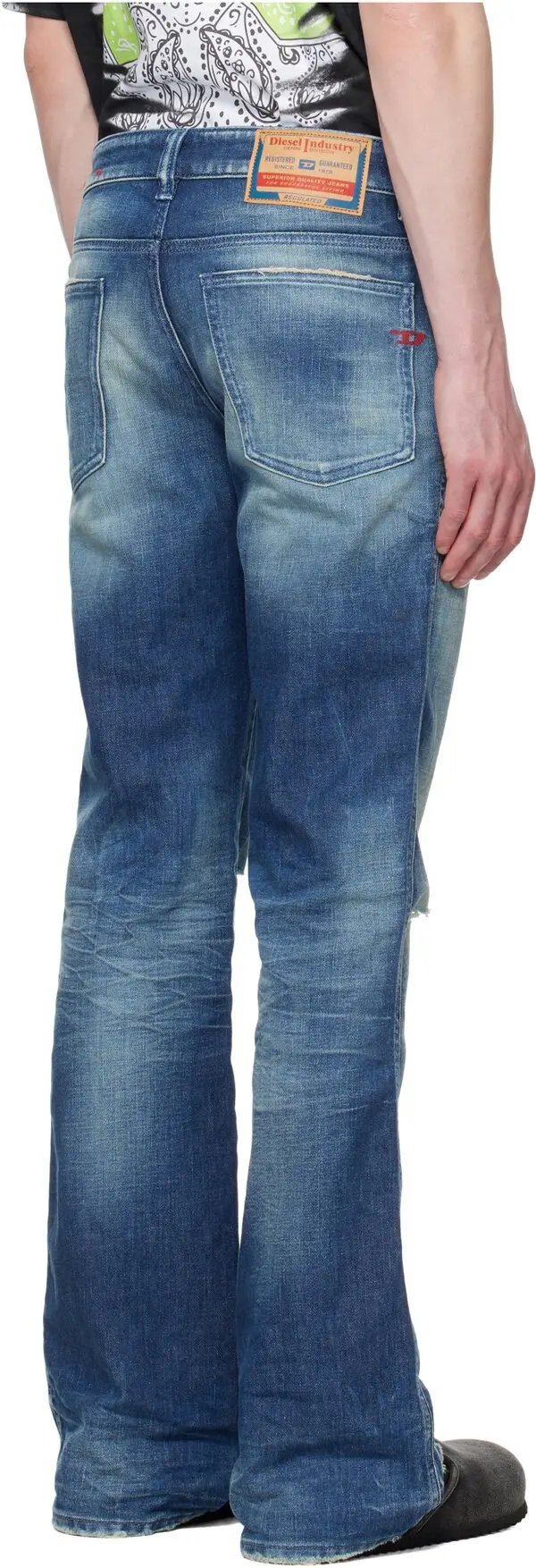 DIESEL® 1998 D-buck Distressed Bootcut Jeans