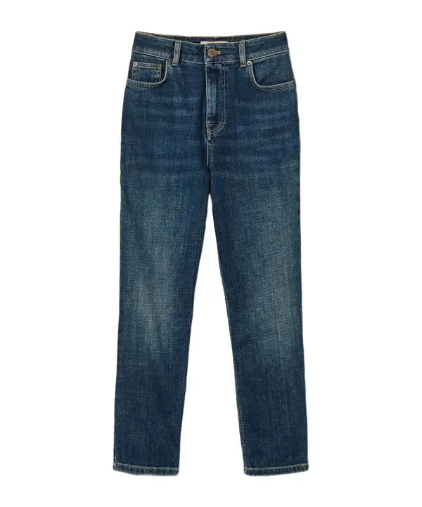 TWINSET Cropped Slim Fit Jeans