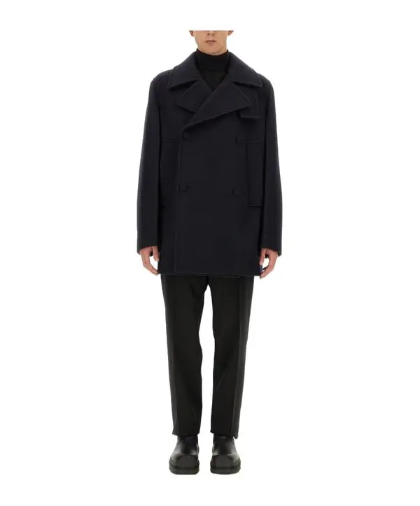 JIL SANDER Double Breasted Caban Jacket
