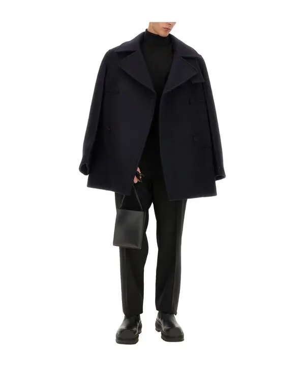 JIL SANDER Double Breasted Caban Jacket