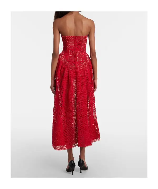 Magda Butrym Crochet Cotton Corset Dress