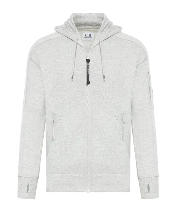C.P. COMPANY Hooded Sweater - White