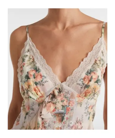 Camilla Embellished Ruffled Silk Floral Maxi Dress