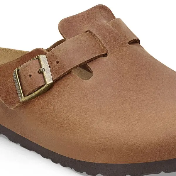 BIRKENSTOCK Boston Leather Slippers