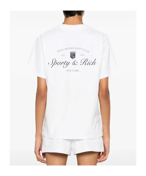 SPORTY  RICH Sporty & Rich Crewneck Short Sleeve T-shirt