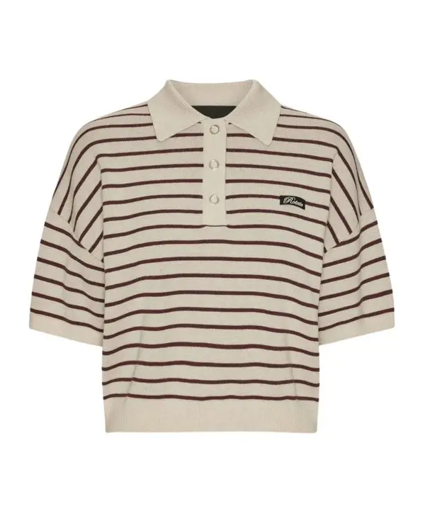 ROTATE BY BIRGER CHRISTENSEN Striped Polo Shirt