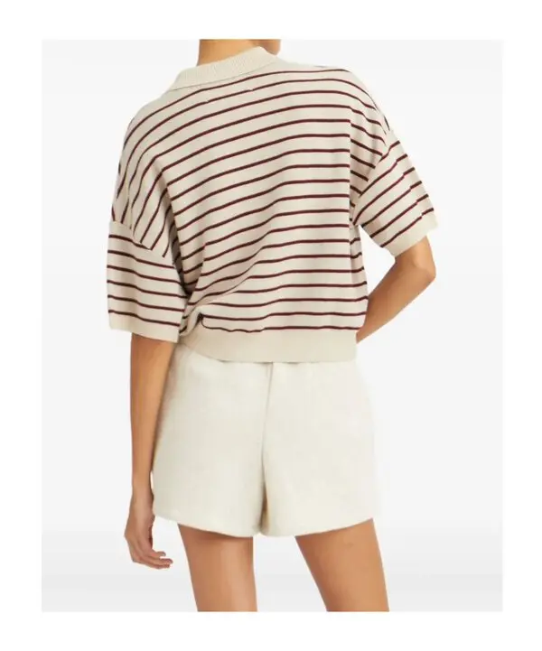 ROTATE BY BIRGER CHRISTENSEN Striped Polo Shirt