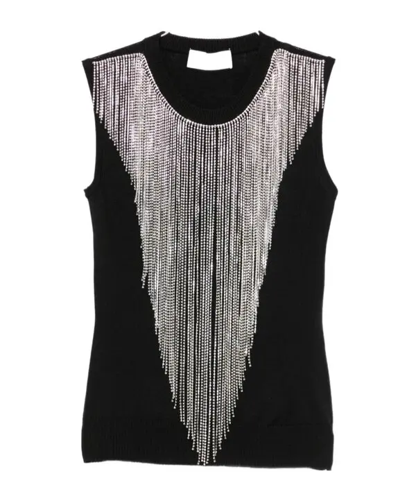 Sportmax Round Neck Sleeveless Vest