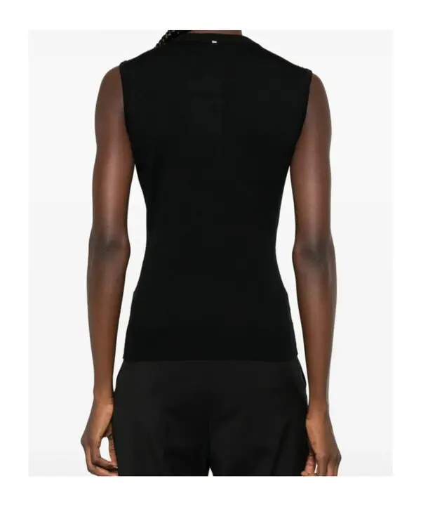 Sportmax Round Neck Sleeveless Vest