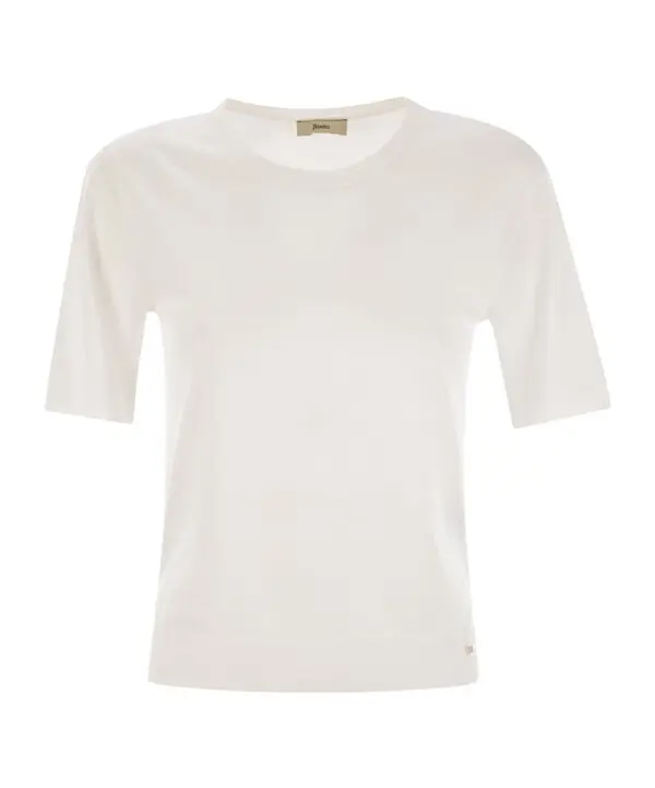 Herno Lyocell And Cotton T-shirt