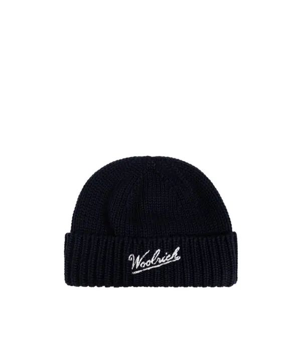 Woolrich Logo Intarsia Knit Beanie