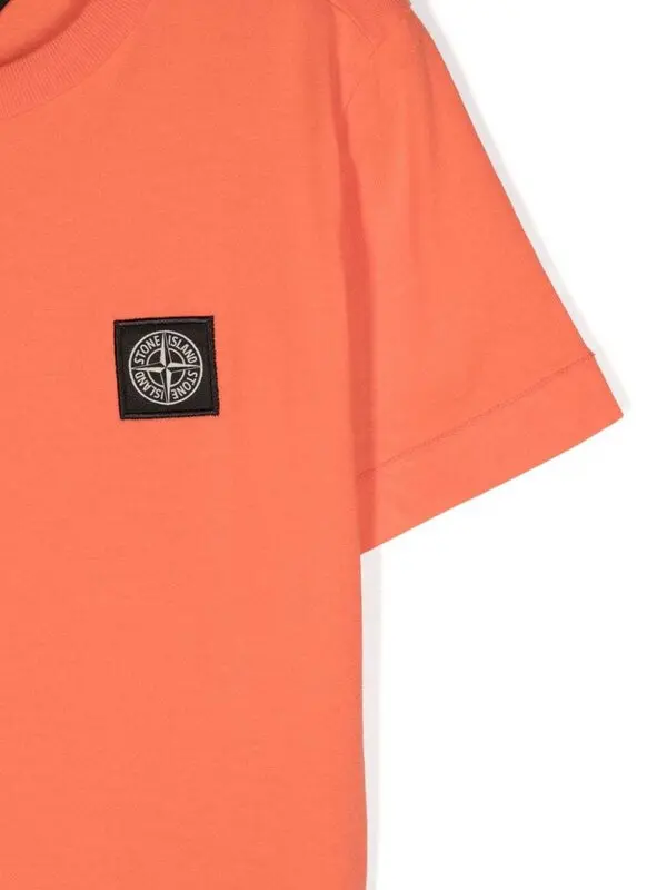 Stone Island Compass-appliqu Cotton T-shirt