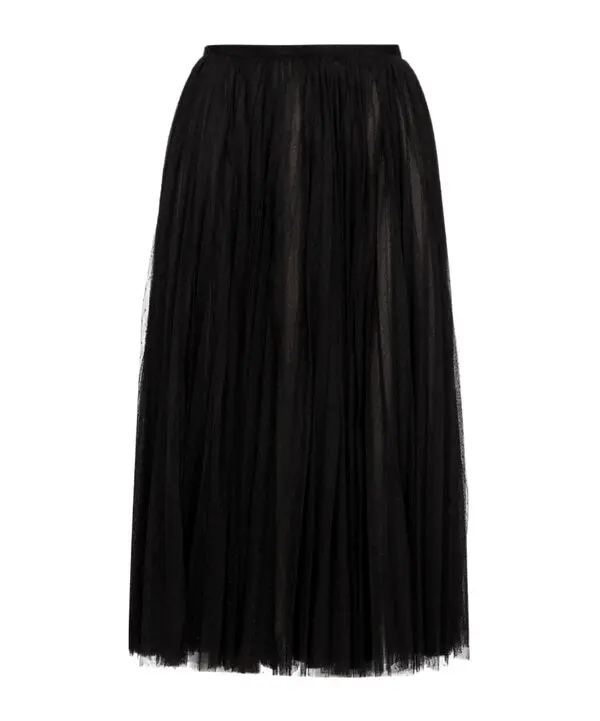 Philosophy Di Lorenzo Serafini Layered Pleated Chiffon Half-length Dress - Black