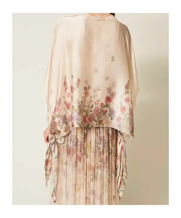 TWINSET Printed Shawl Cover-up