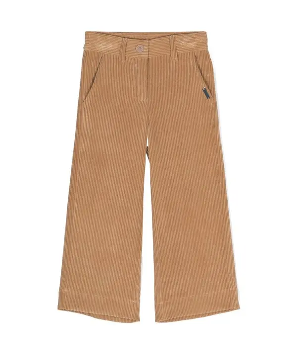 Monnalisa Corduroy Straight-leg Trousers