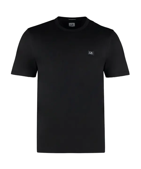 C.P. COMPANY Logo Patch Crewneck T-shirt - Black