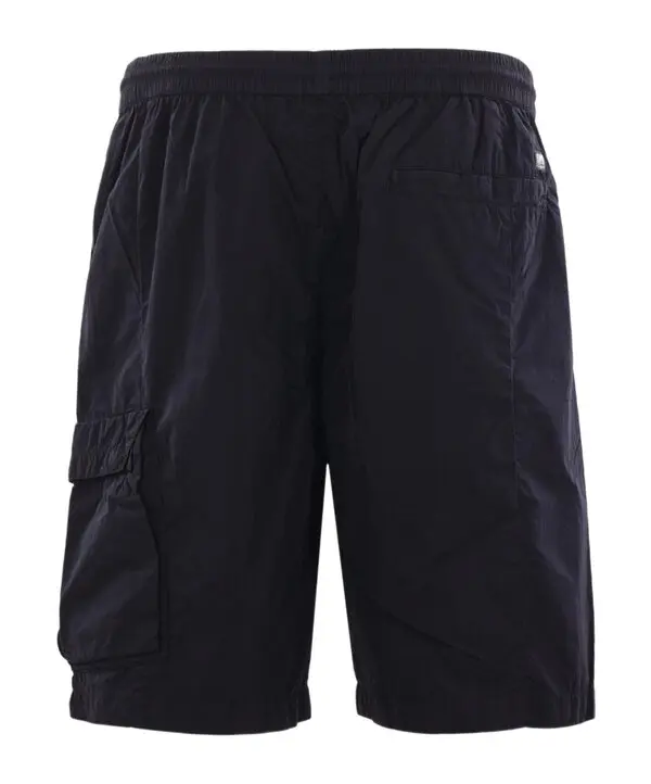 C.P. COMPANY Cargo Shorts With Elastic Waistband And Logo Patch