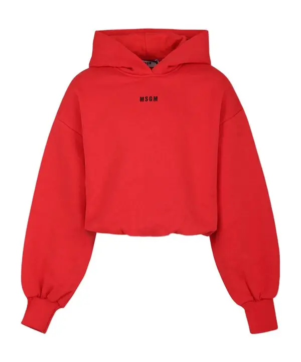 MSGM Logo-embroidered Hoodie