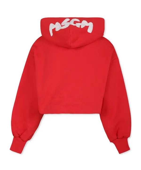 MSGM Logo-embroidered Hoodie