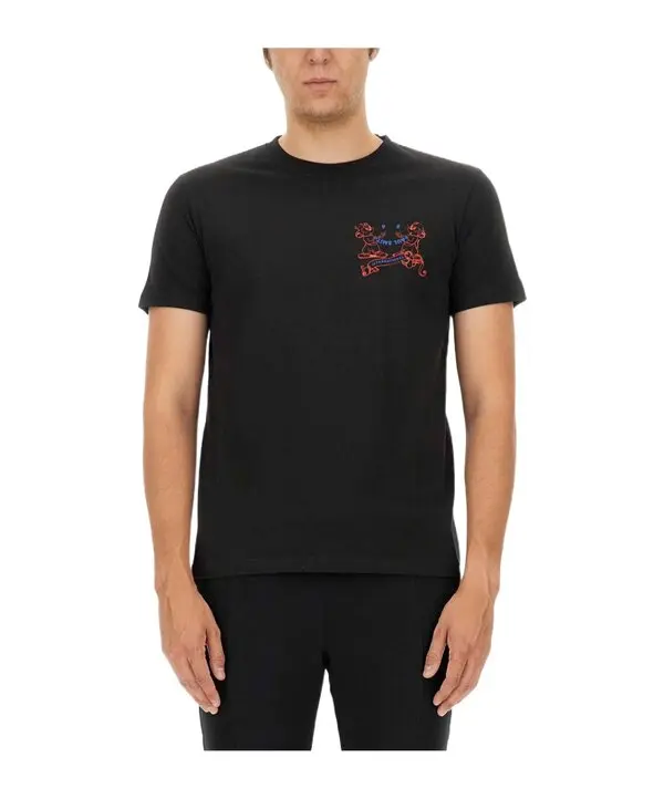 Paul Smith Graphic Printed Crewneck T-shirt - Black