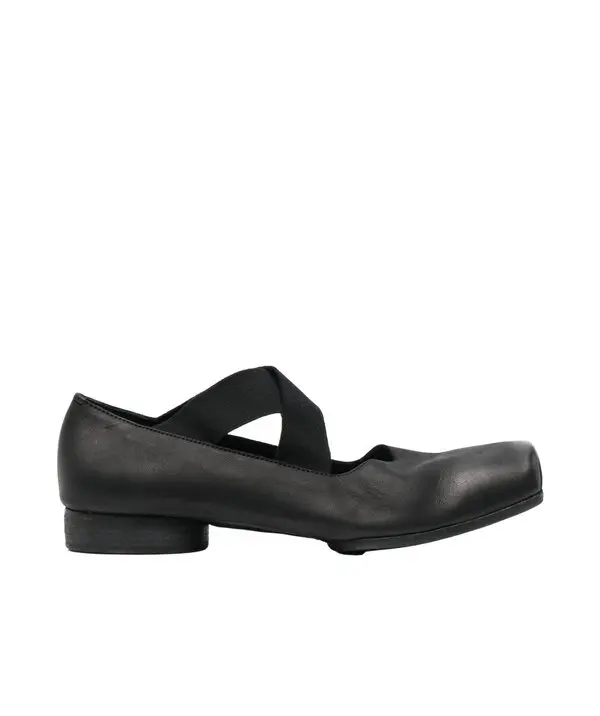 UMA WANG Square-toed Ballet Shoes - Black