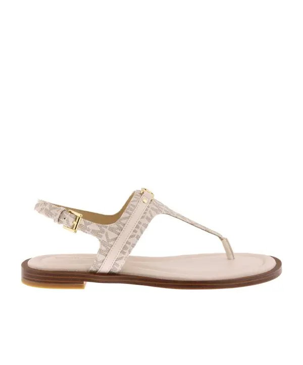Michael Kors Mandy Signature Logo T-strap Sandals